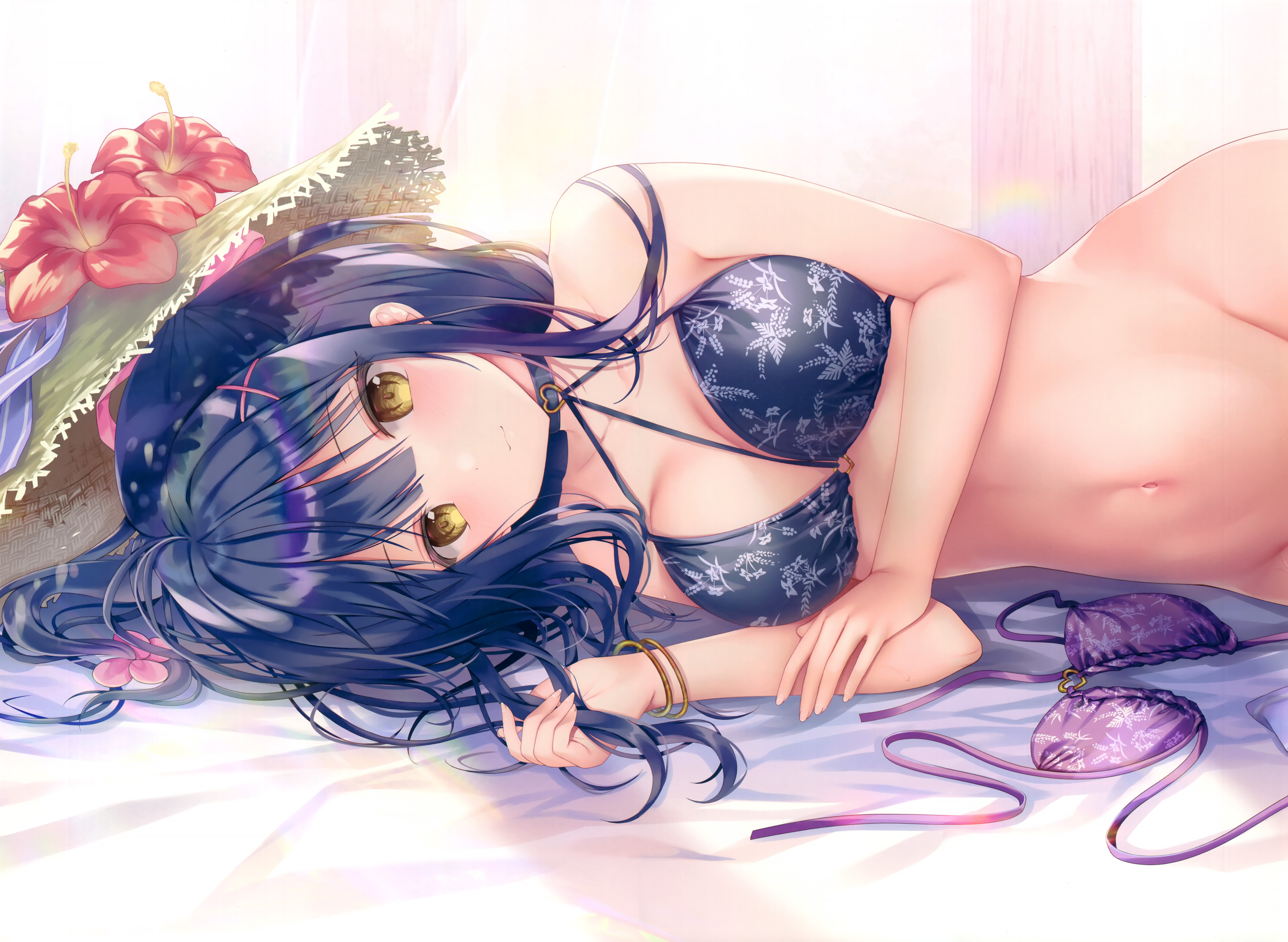 twinbox twinbox gakuen nanami yuuno bikini top bottomless swimsuits | #1044153 | yande.re